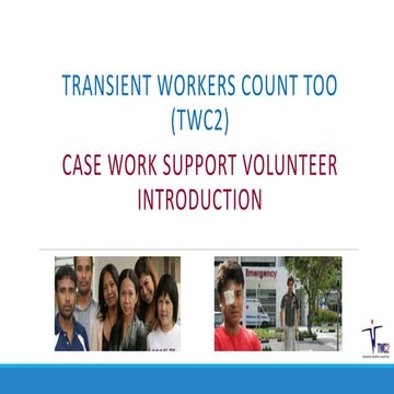 Case work support training for volunteers | PPTX