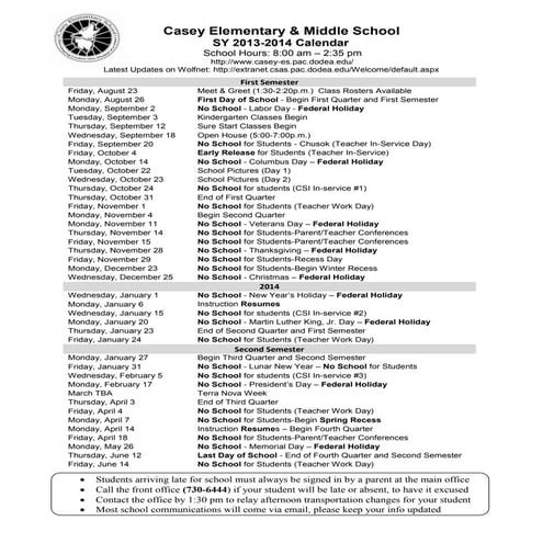 Slp school calendar | PDF