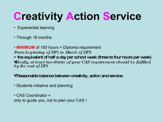 CAS Powerpoint | PPTX | Education