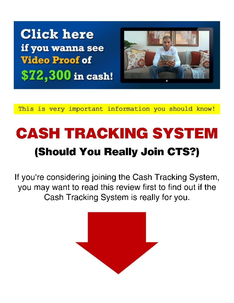 Cash Tracking System (Should You Really Join CTS?)