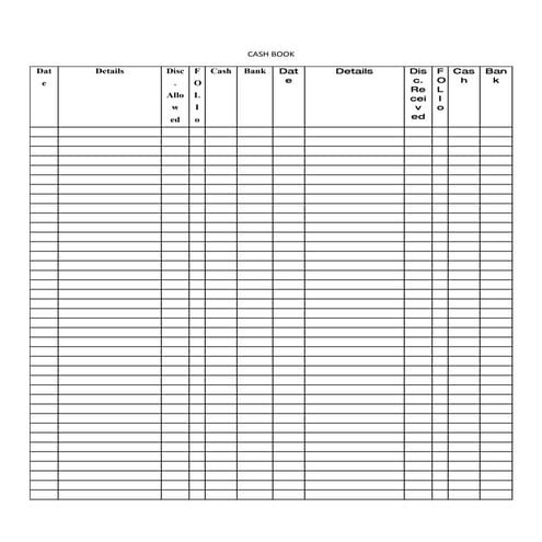 Cash Book | PDF