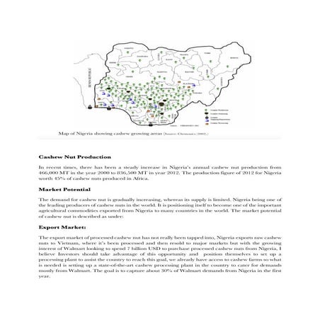 Cashew nut production | PDF