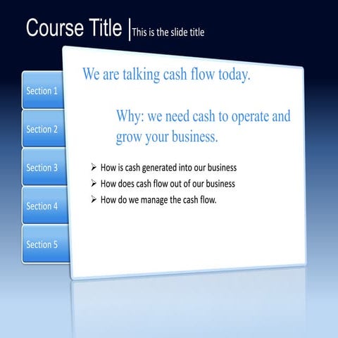 Managing cash flow, Slide Presentation | PPTX