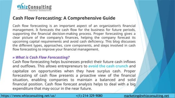 Cash Flow Forecasting: Methods, Types & Benefits | PDF
