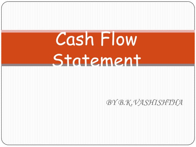 Cash Flow Statement | PPT