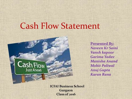 Cash Flow Statement | PPT