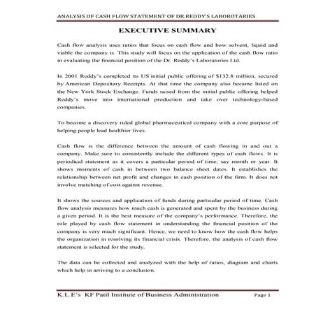 Cash flow statement | PDF