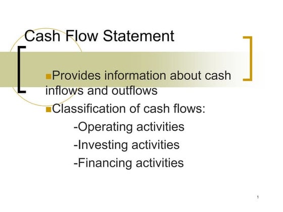 Cash Flow Statement | PPT