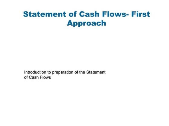 Cash Flow Statement | PPT