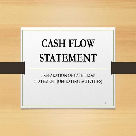 Cash flow statement - operating | PPTX