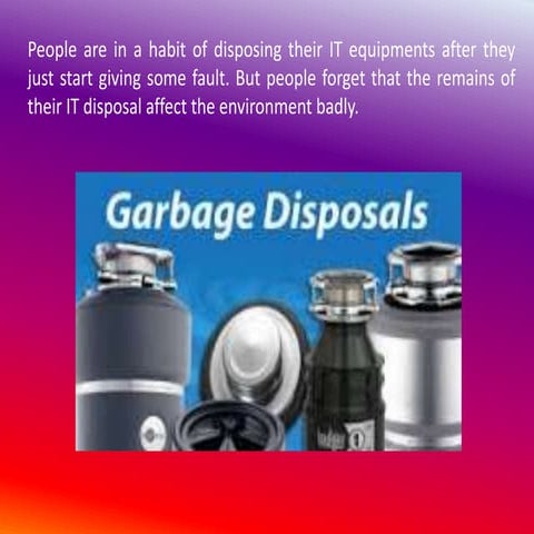 WEEE Recycling | PPTX | Environmental Services Industry | Industries