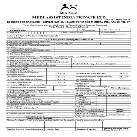 Cashless form | PDF