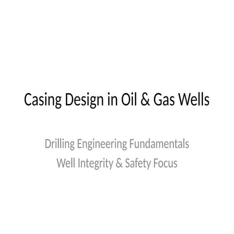 Casing design | PPTX