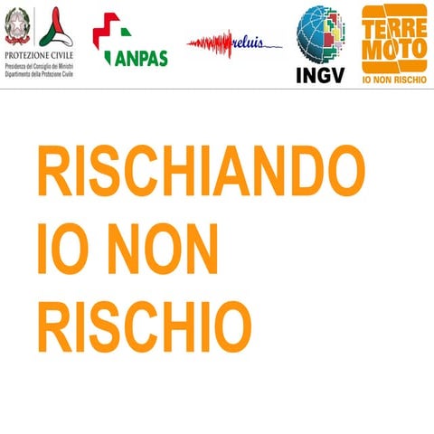 Anpas si presenta a Reluis: Io non rischio | PDF