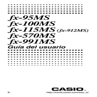 Manual de la calculadora fx 570 991-es_plus_s | PDF