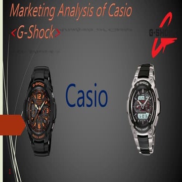 Presentation - Marketing Analysis of Casio ( G-Shock) | PPTX