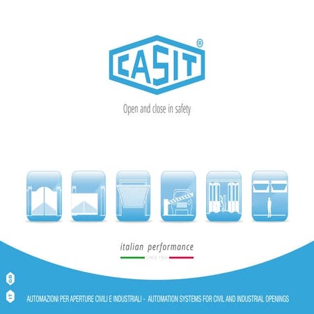 CASIT - AUTOMATION SYSTEMS FOR CIVIL AND INDUSTRIAL OPENINGS | PPT