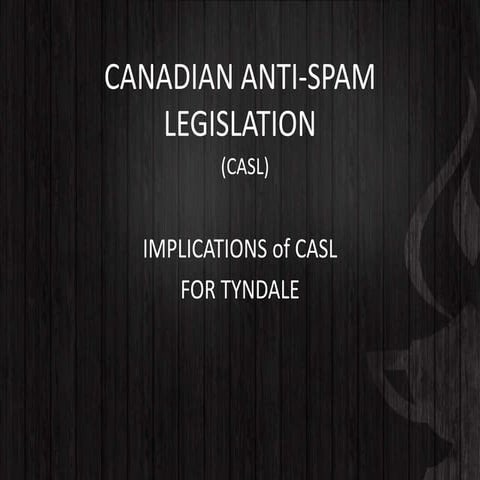CASL Implications | PPT