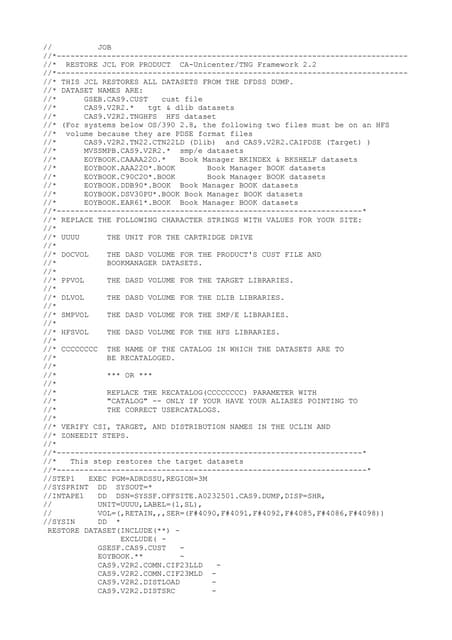 COBOL DB2 BATCH EXAMPLE-RPR6520 | PDF