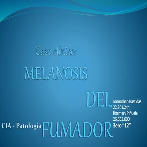 TEMA 5, PIGMENTACION DE LOS TEJIDOS BUCAL Y PERIBUCAL PATOLOGIA BUCAL.pptx