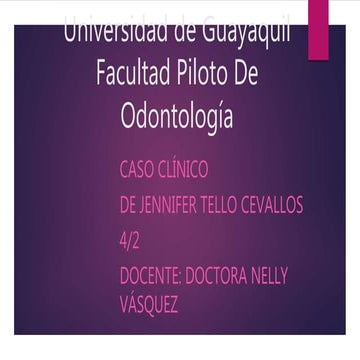 Caso clinico de endodoncia RETRATAMIENTO PIEZA 13 alumna JENNIFER TELLO ...
