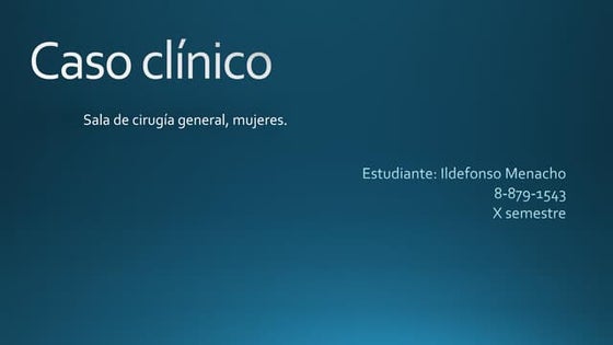 Ildefonso Menacho presentations