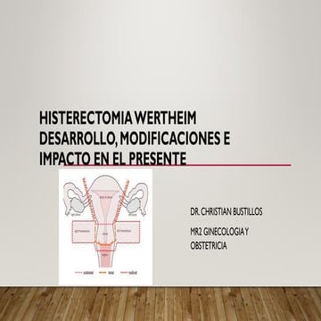 HISTERECTOMIA RADICAL POR TECNICA DE WERTHEIM | PPT