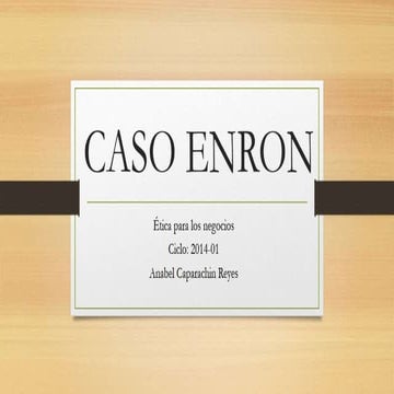 Caso Enron | PPTX