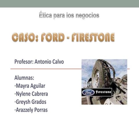 Caso ford firestone | PPTX
