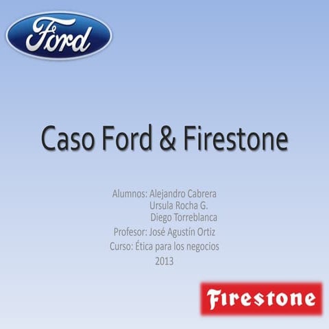 Caso ford & firestone | PPTX
