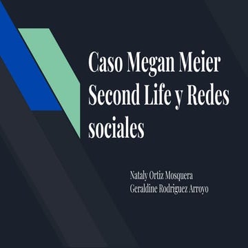 Caso megan meier- second life y redes sociales | PDF
