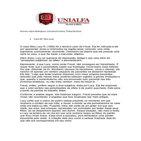 Caso miss lucy | DOCX