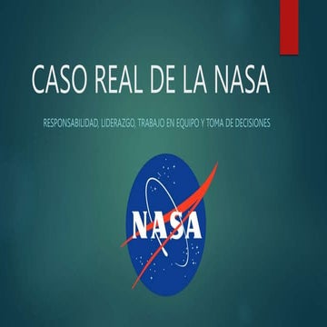 Presentación Caso Real de la Nasa | PPTX