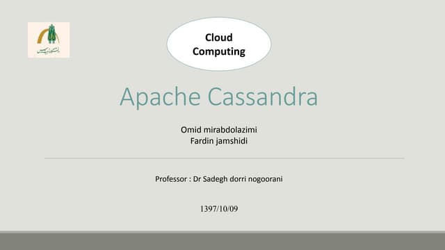 Apache Cassandra introduction | PPT Apache Cassandra introduction | PPT
