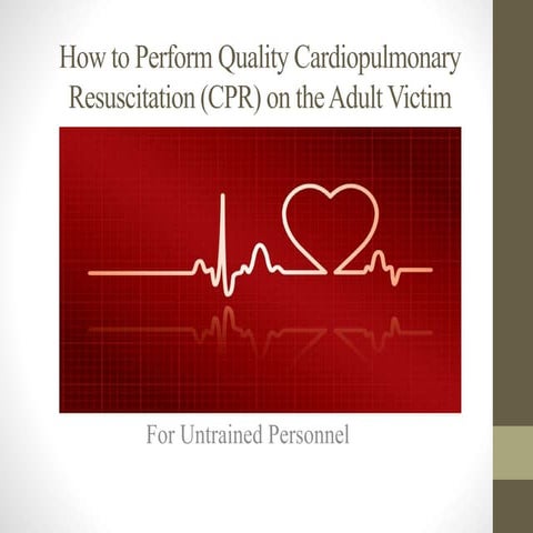 Learning to Save a Life: Why CPR Is Important | PPTX