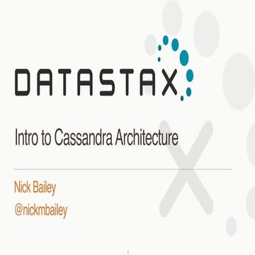 Introduction To Cassandra Architecture Pdf Databases Computer Software And Applications