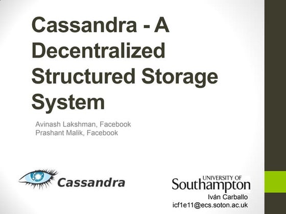 Cassandra | PPT