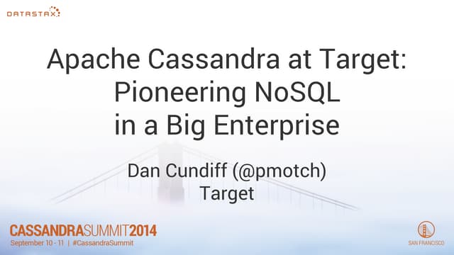 Apache Cassandra At Target Cassandra Summit 2014 Ppt