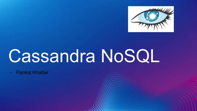 Learning Cassandra Nosql Pptx Databases Computer Software And 8923