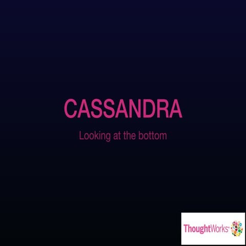 Cassandra tw presentation | PDF | Databases | Computer Software and Applications