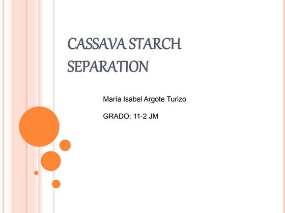 The production process of starch | PPT