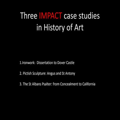 Research Impact Case Study 1: College of Arts & Social Sciences ...