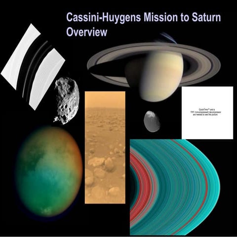 Cassini-Huygens Mission to Saturn Overview | PDF