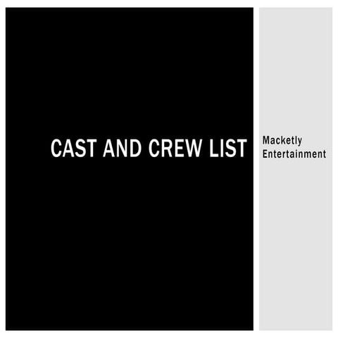 Cast and Crew List | PDF