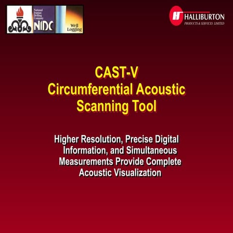 CAST-V Circumferential Acoustic Scanning Tool | PPT