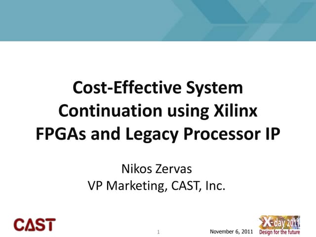 Cost Effective System Continuation Using Xilinx Fpgas And Legacy Processor Ip Ppt 9083