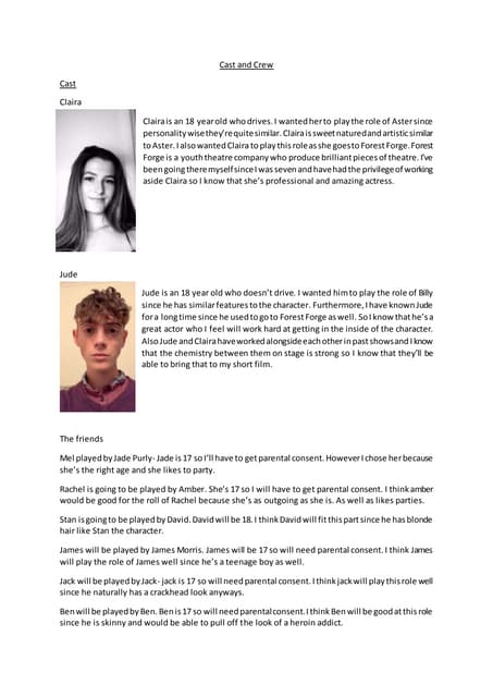 Sixth form script | DOCX