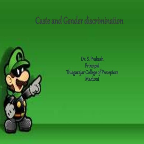 Caste & and gender discrimination | PPTX