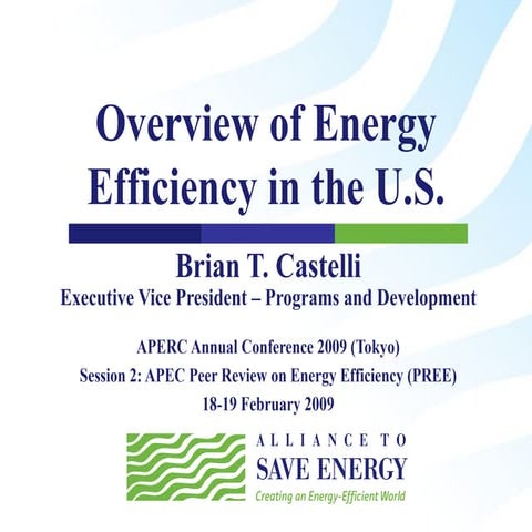 Overview of Energy Efficiency in the U.S. | PPT