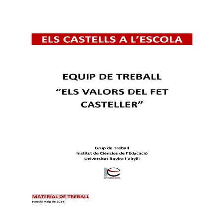Els castells a l'escola. Els valors del fet casteller | PDF